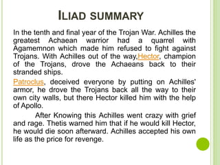 Farewell of hector and andromache ppt | PPTX