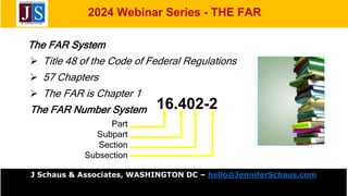 2024: The FAR, Federal Acquisition Regulations - Part 1 | PPT