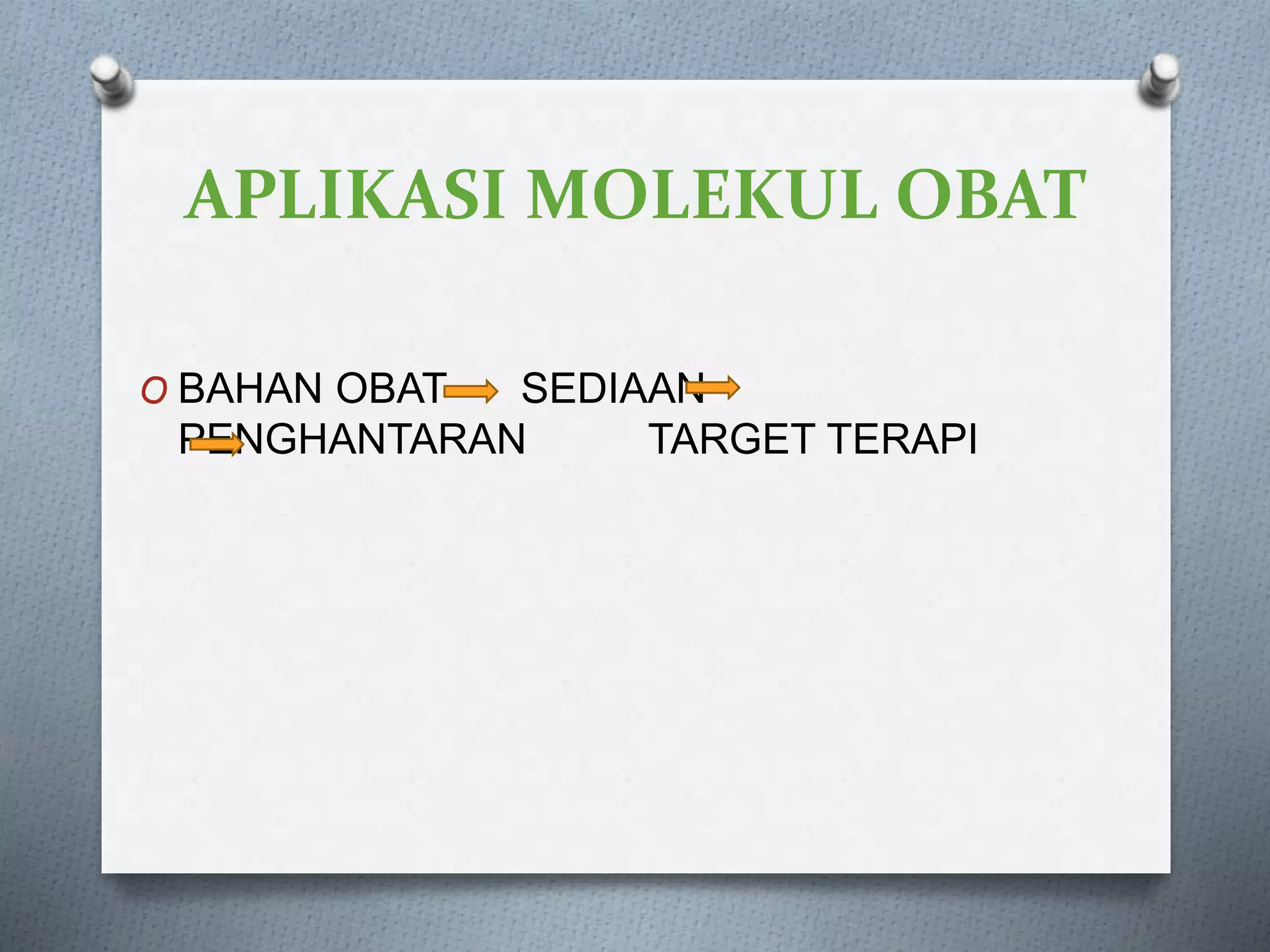 Sifat-Sifat Molekul Obat dan Eksipien | PPTX
