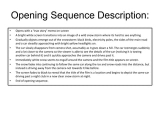 'Fargo' Opening scene annotation | PPT