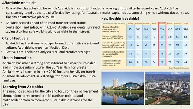 Liveable cities-Adelaide | PPTX | Australia and Oceania Travel | Travel ...