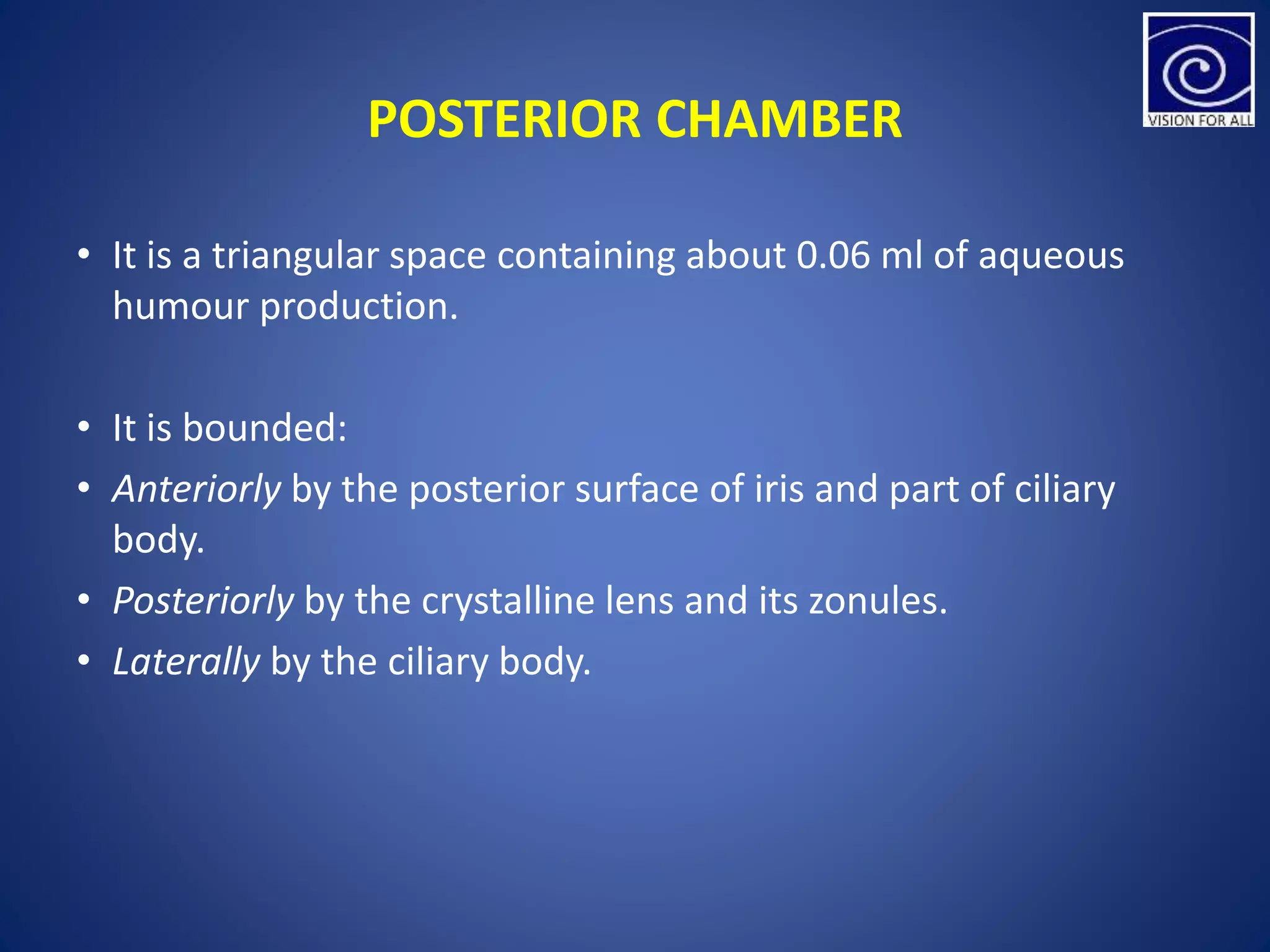 Aqueous humour products and drainage | PPTX