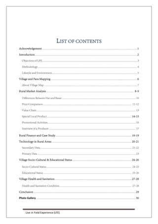 Farhan lfe final report | PDF | Agriculture | Industries