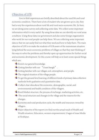 Farhan lfe final report | PDF | Agriculture | Industries