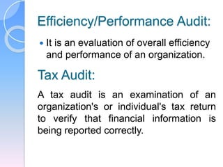 Clasification of Audit | PPTX