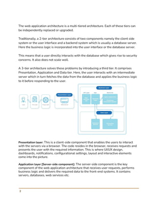 Components of a Generic Web Application Architecture | PDF