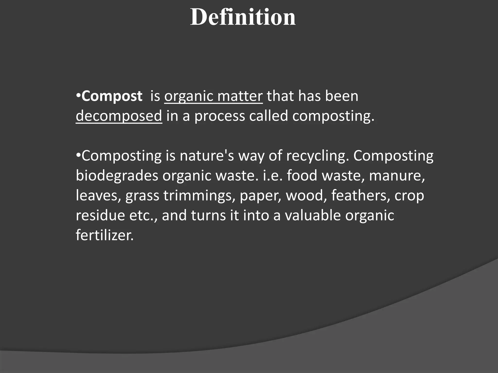 solid waste management through composting | PPTX