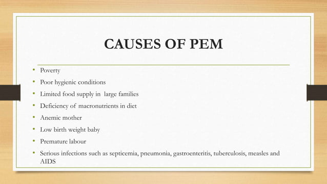 PEM protein Energy Malnutrition | PPTX