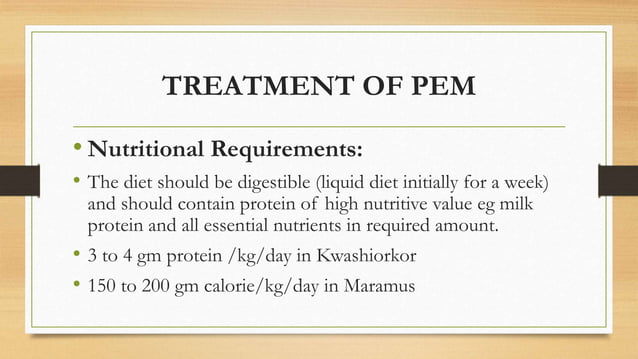 PEM protein Energy Malnutrition | PPTX