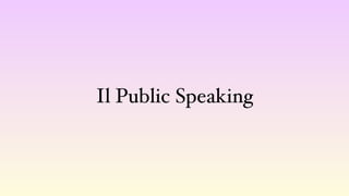 Farias presentazione info public speaking | PDF