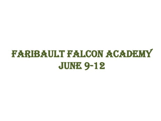 Faribault falcon academy | PPTX