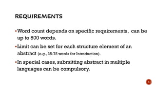 Writing an abstract for paper/article | PDF