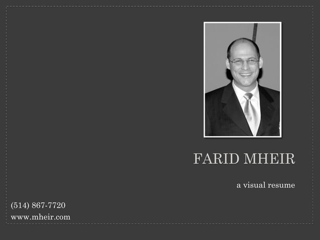 Farid Mheir Visual Resume | PDF