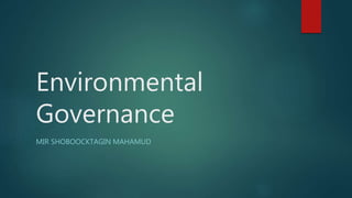Environmental Governance | PPTX
