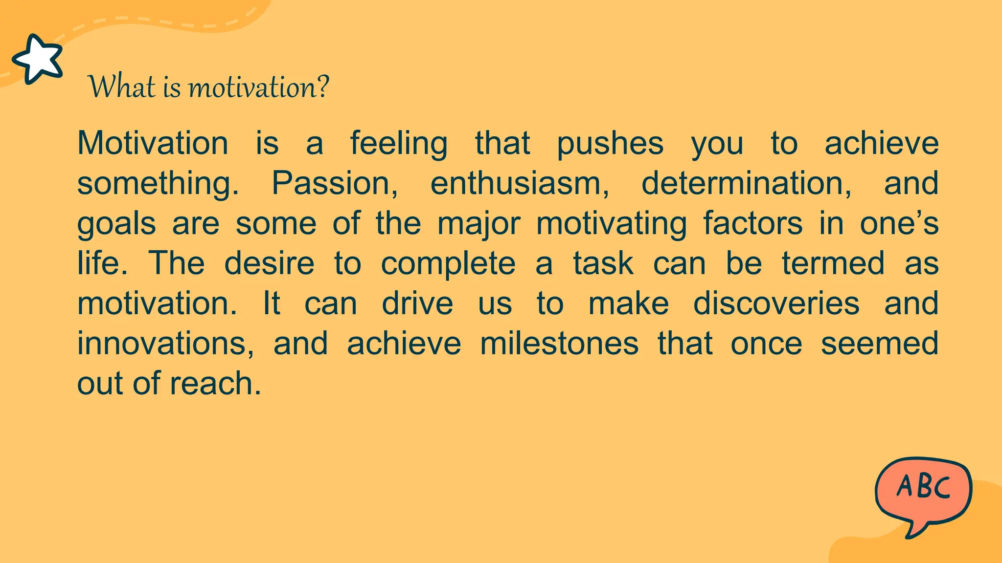 MOTIVATION | PPTX