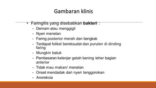 Faringitis Reviews Lecture for Medstudent | PPTX