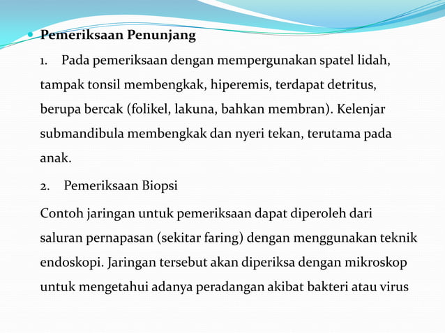 Faringitis dan tonsilitis AKPER PEMKAB MUNA | PPTX