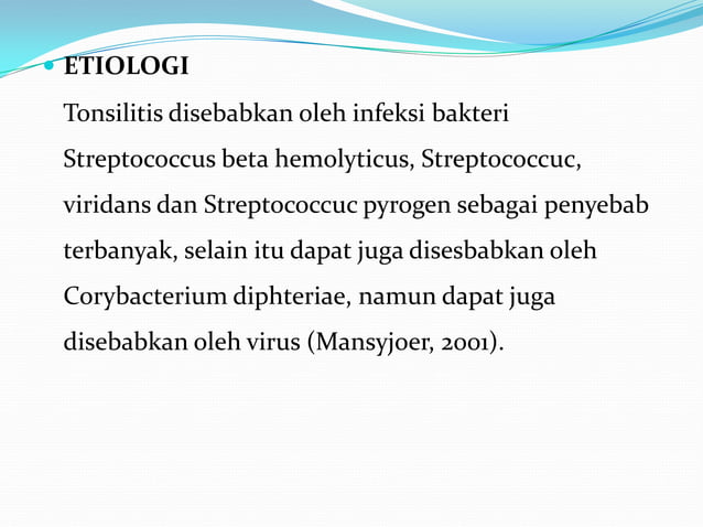 Faringitis dan tonsilitis AKPER PEMKAB MUNA | PPTX