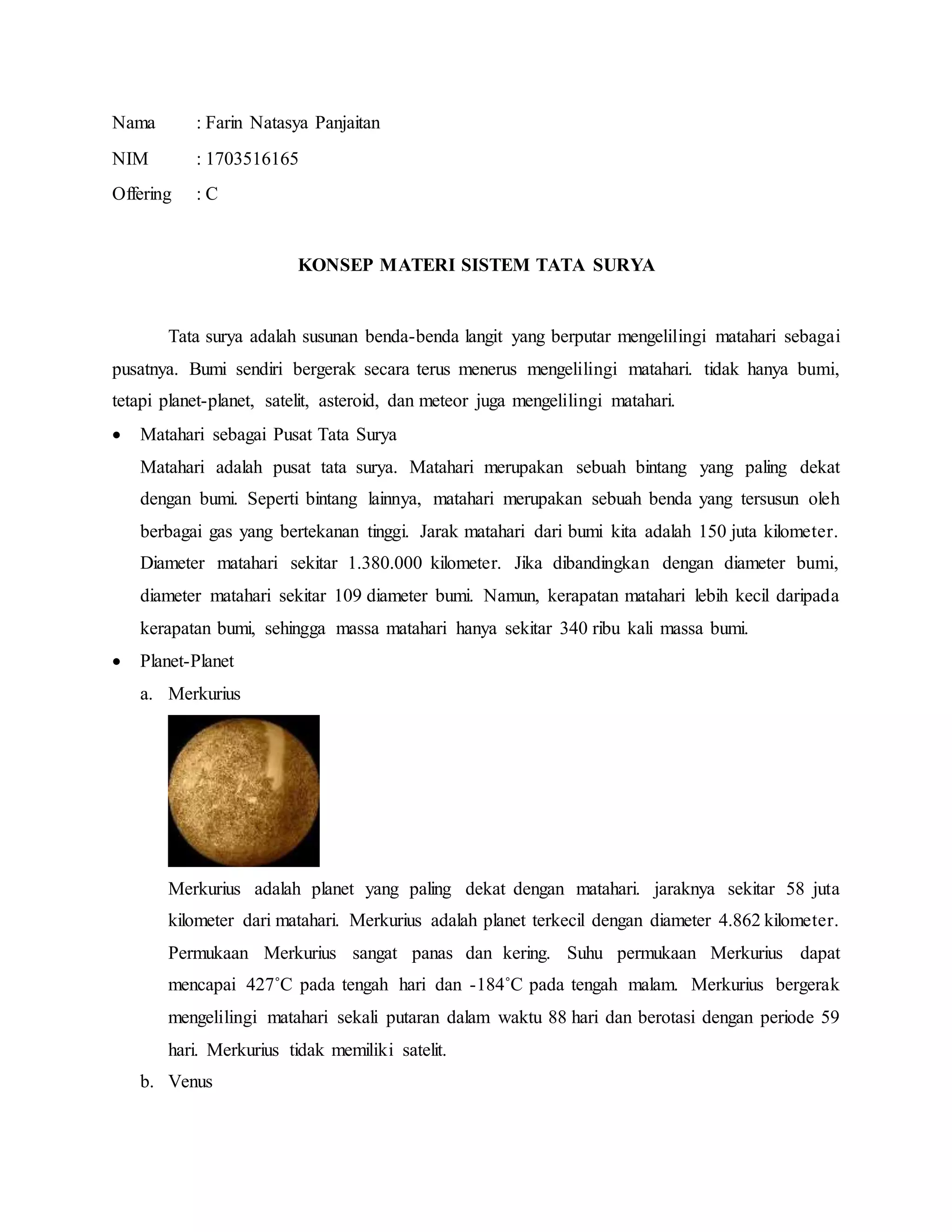 Farin natasya panjaitan konsep sistem tata surya | DOCX