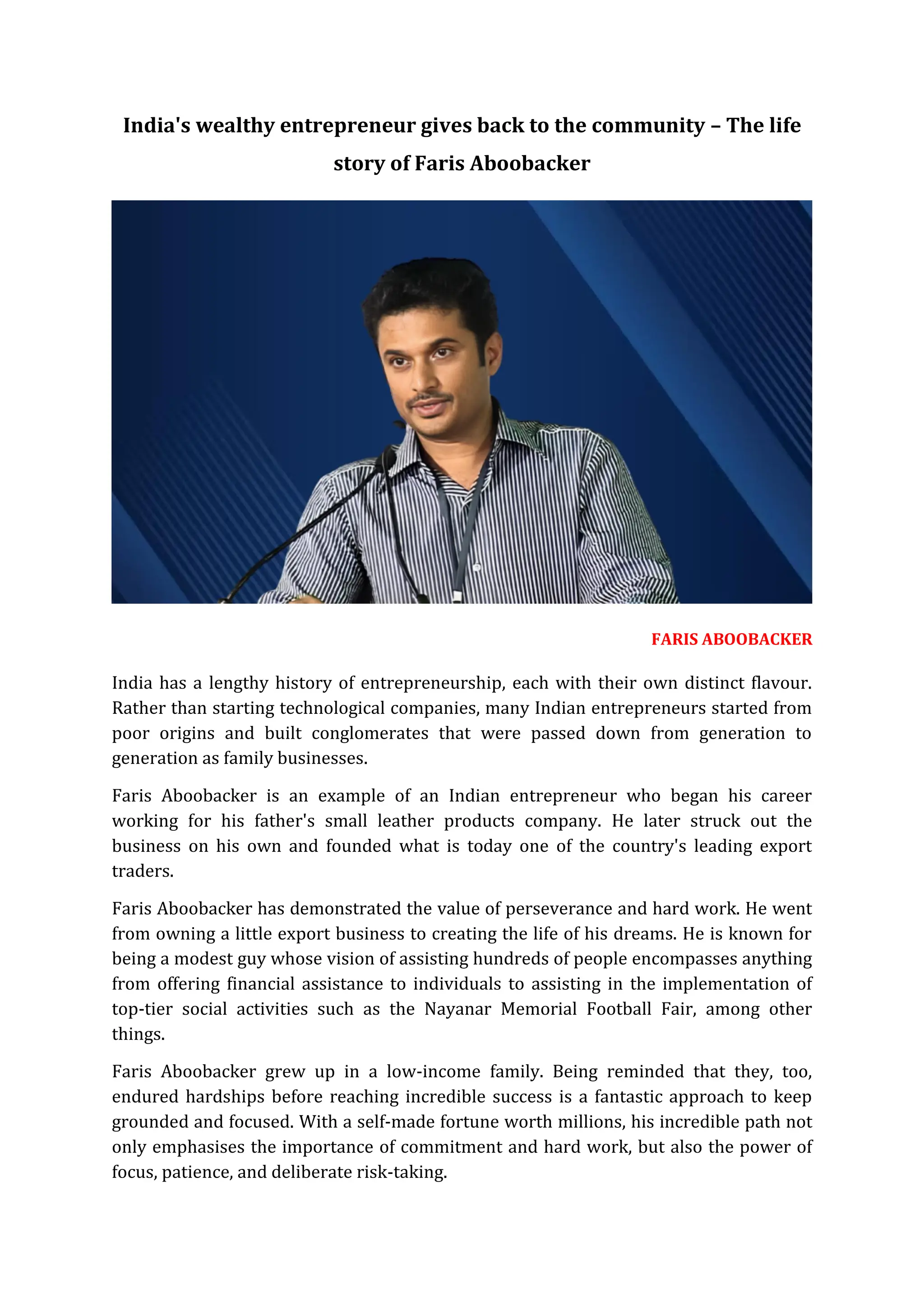 Faris Aboobacker | PDF