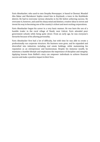 Faris Aboobacker | PDF