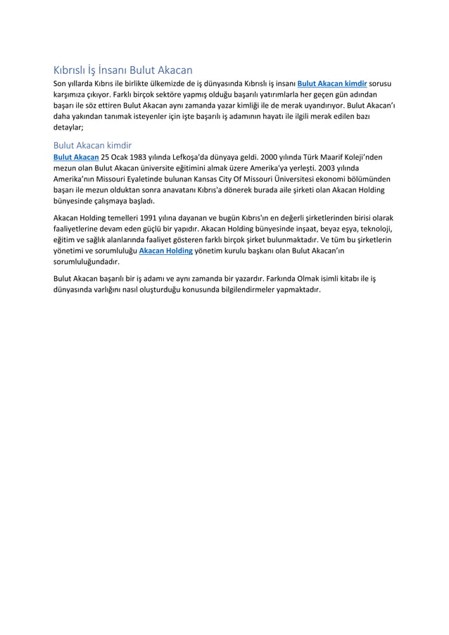 Bulut Akacan | DOCX