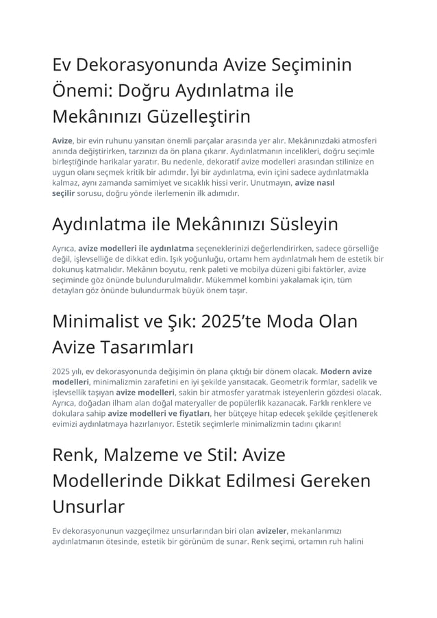 Farklı Avize Modelleri ile Ev Dekorasyonunda Fark Yaratın.docx