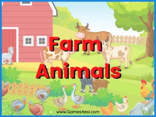 Farm animals-hidden-picture-ppt | PPTX | Birds | Pets