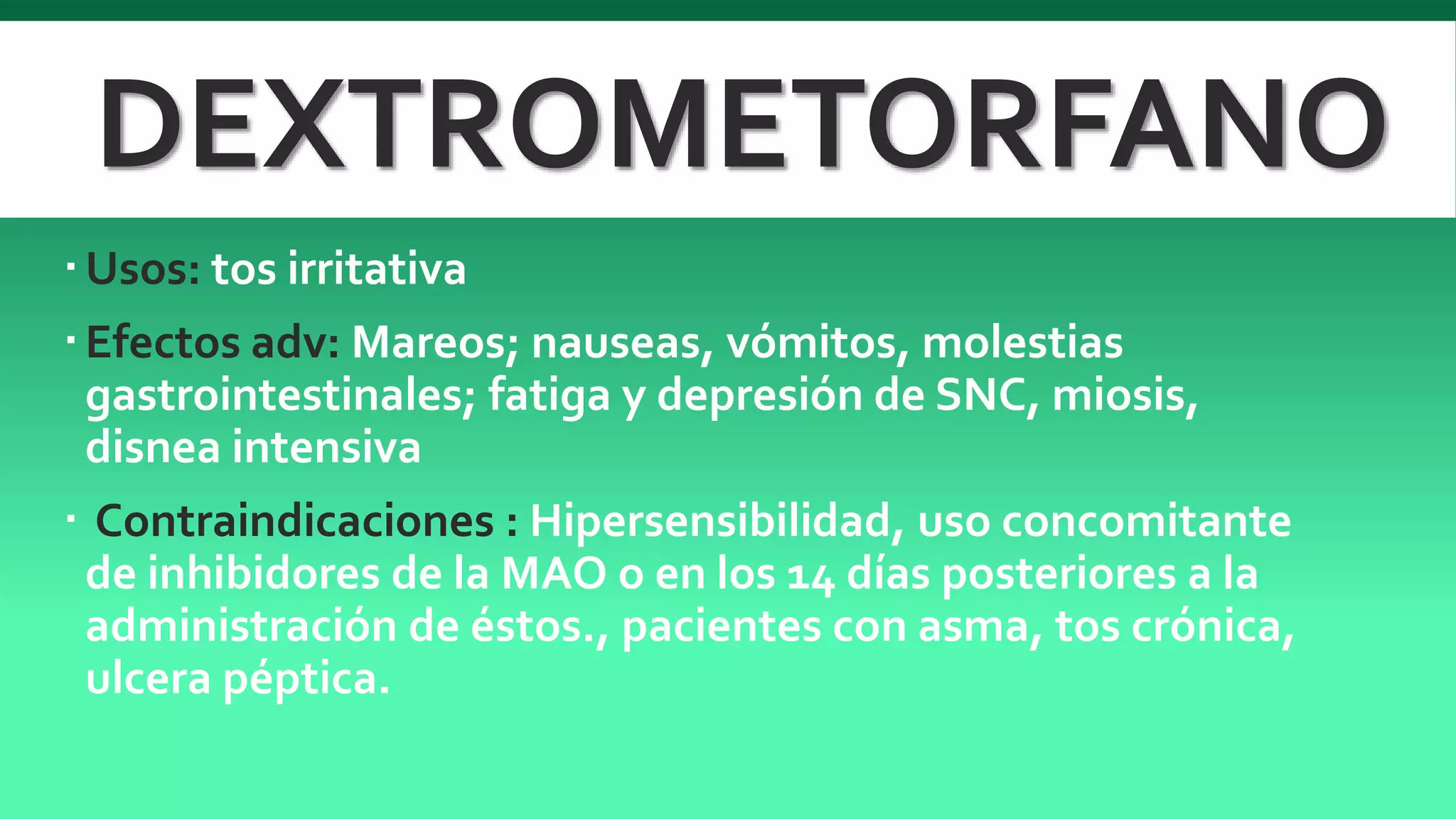 Farmacos antitusigenos, mucoliticos y expectorantes | PPTX