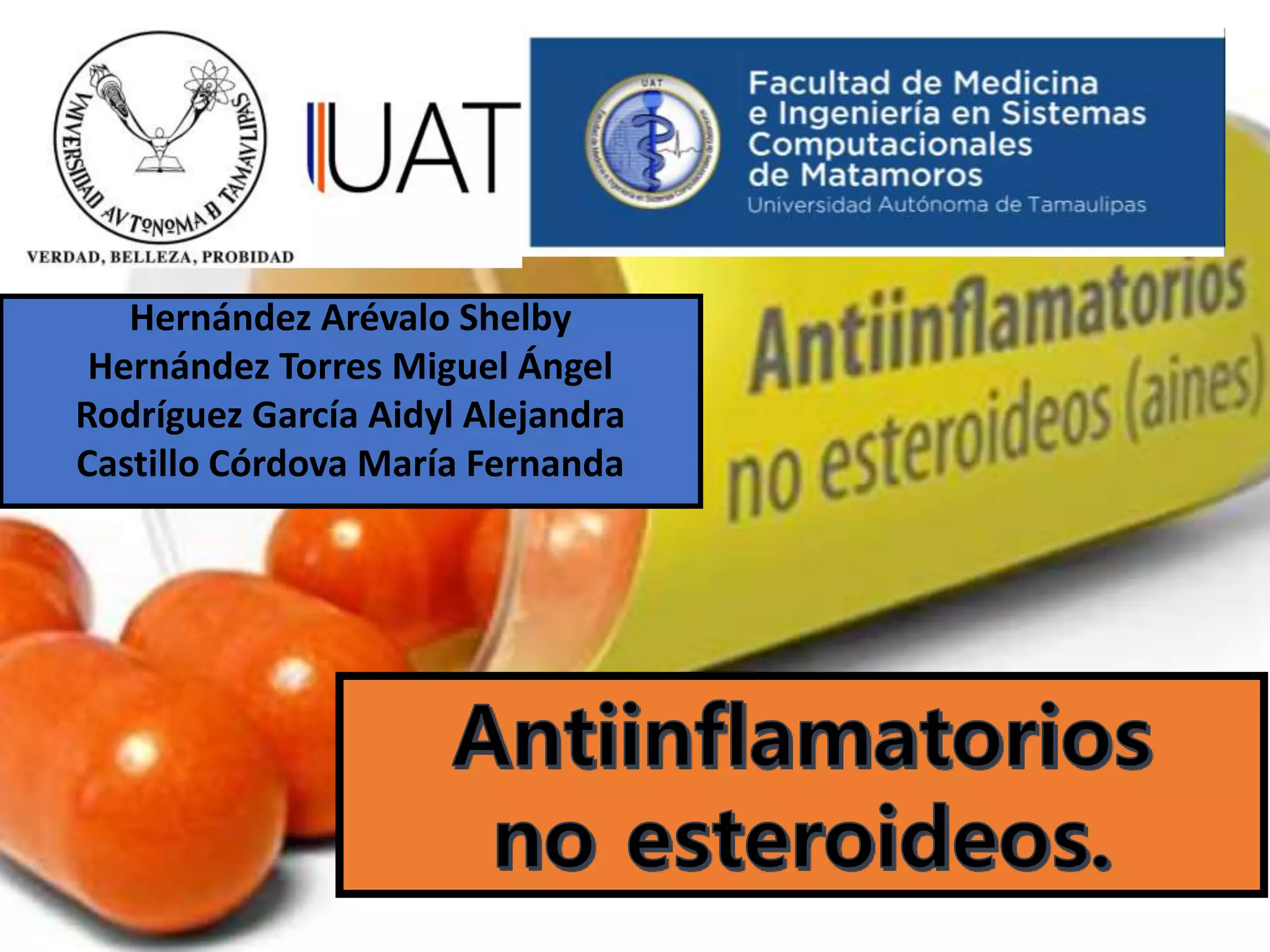 Farmacos antiinflamatorios no esteroideos (AINES) | PPTX | Biological ...