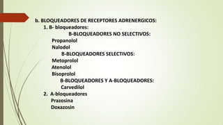 Farmacología en enfermería (Antihipertensivos) | PPTX