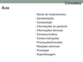 farmaco bula farmacologia enfermagem.ppt