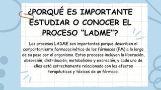 Farmacocinética de los fármacos, proceso LADME, importancia.pdf
