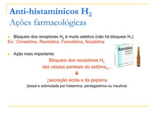 Aula de Farmacologia sobre Antihistaminicos | PDF