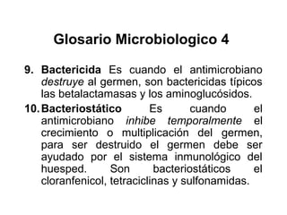 Farmacologia de los antimicrobianos | PPT