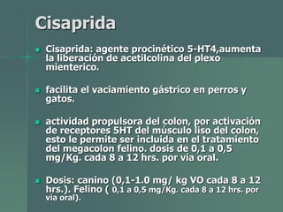 FARMACOLOGIA GASTROINTESTINAL depto de patología y clínica de pequeños ...