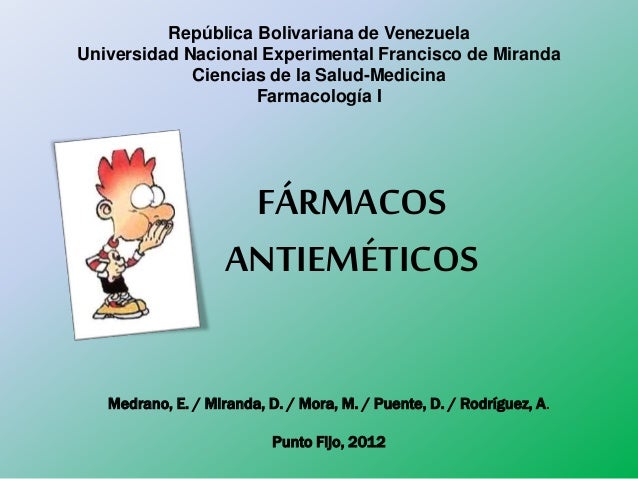 Farmacos antiemeticos