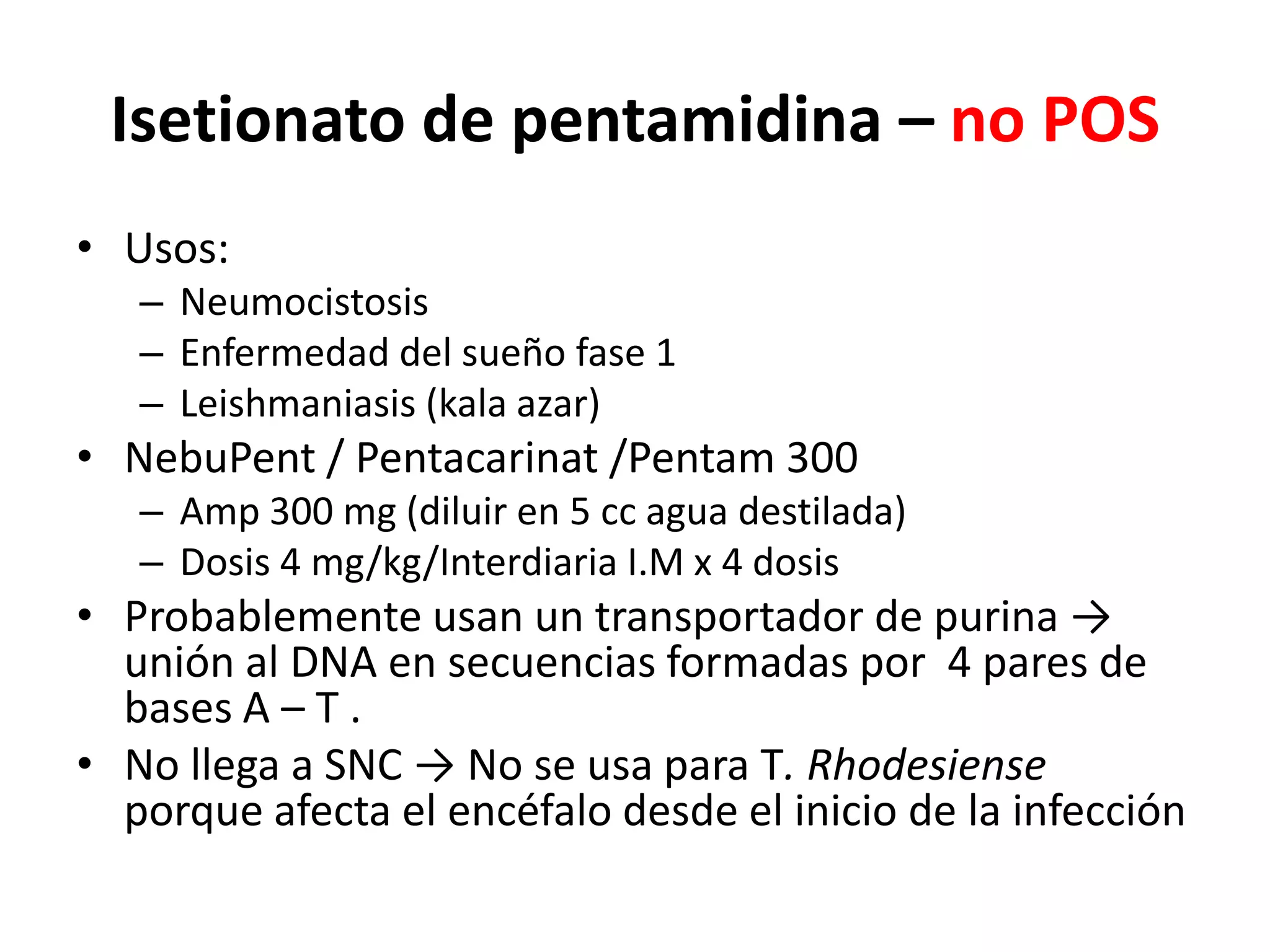 Farmacos antiparasitarios | PPTX