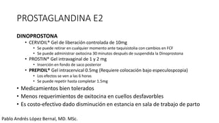 Farmacos de accion sobre el utero | PPTX