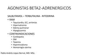 Farmacos de accion sobre el utero | PPTX