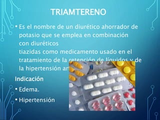 Fármacos Diureticos | PPTX