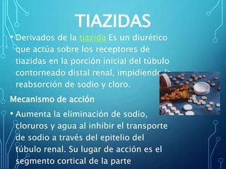 Fármacos Diureticos | PPTX