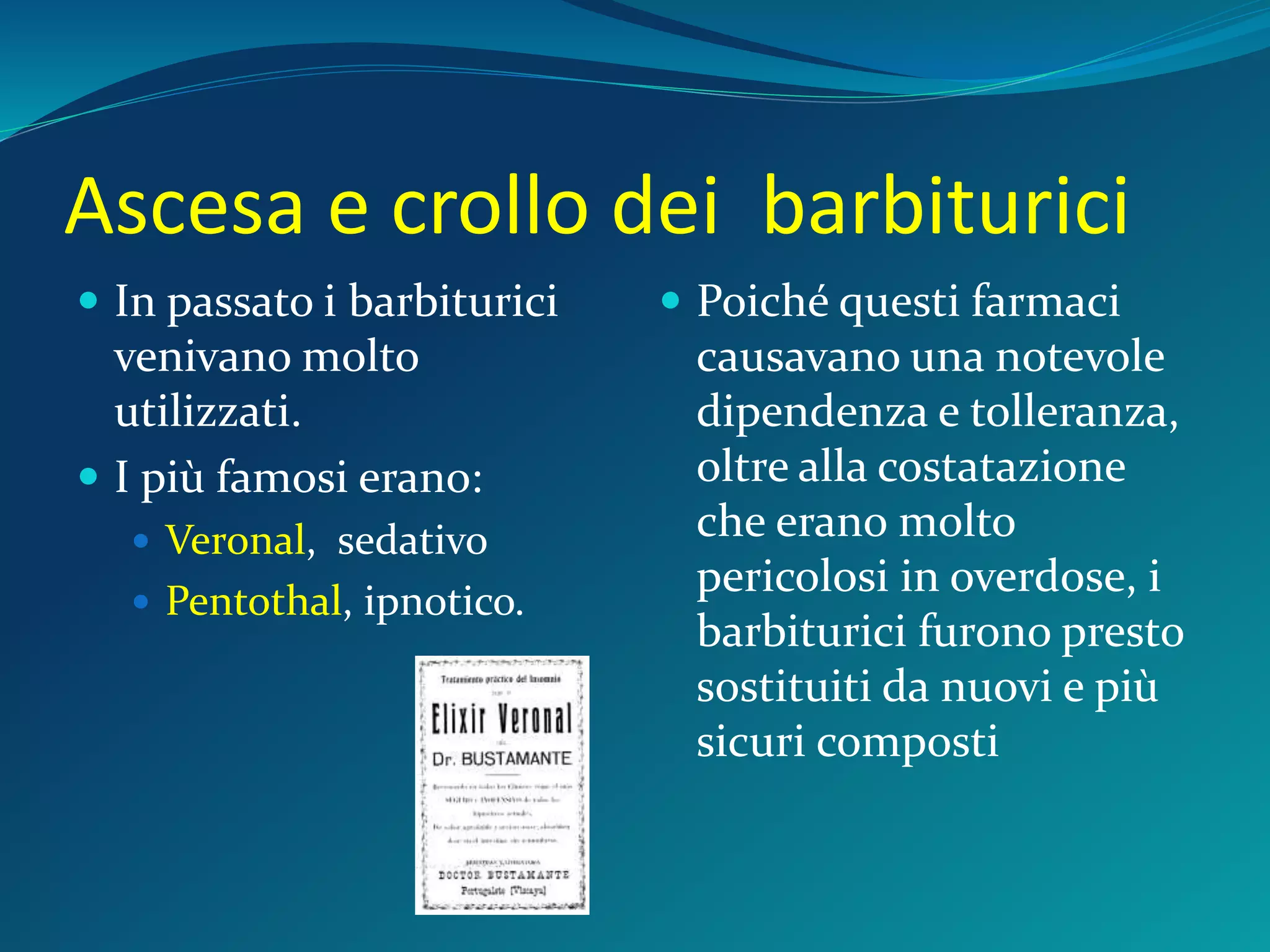 Farmaco storia ansiolitici | PPTX