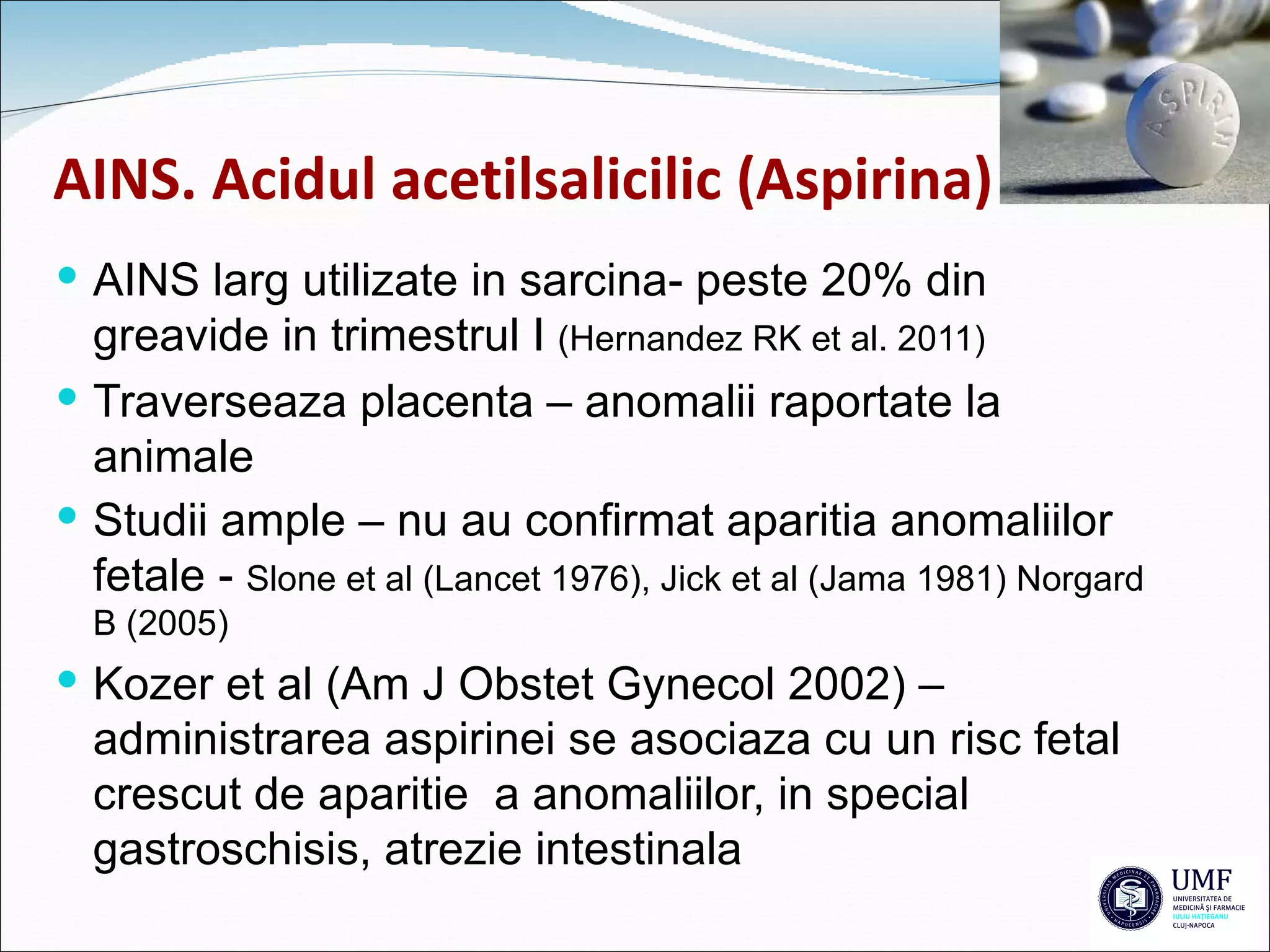Farmacoterapia in sarcina | PPT