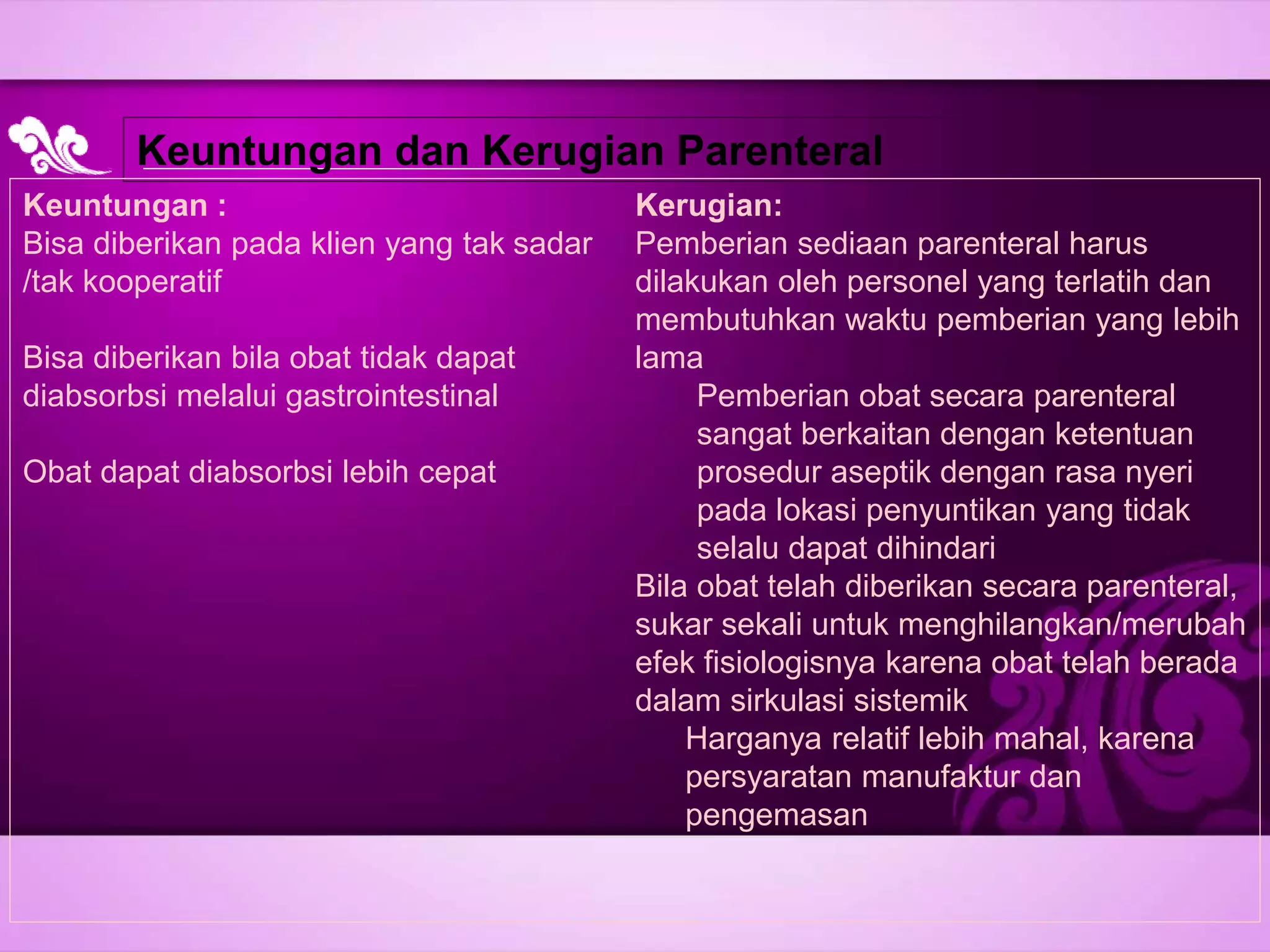 parenteral intracutan | PPTX