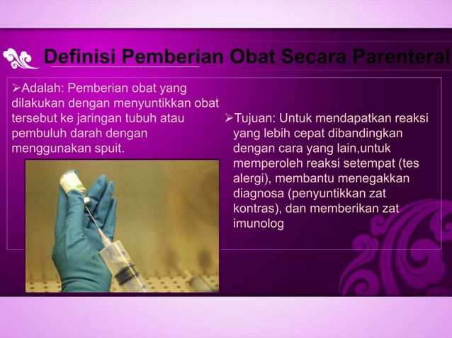 parenteral intracutan | PPTX