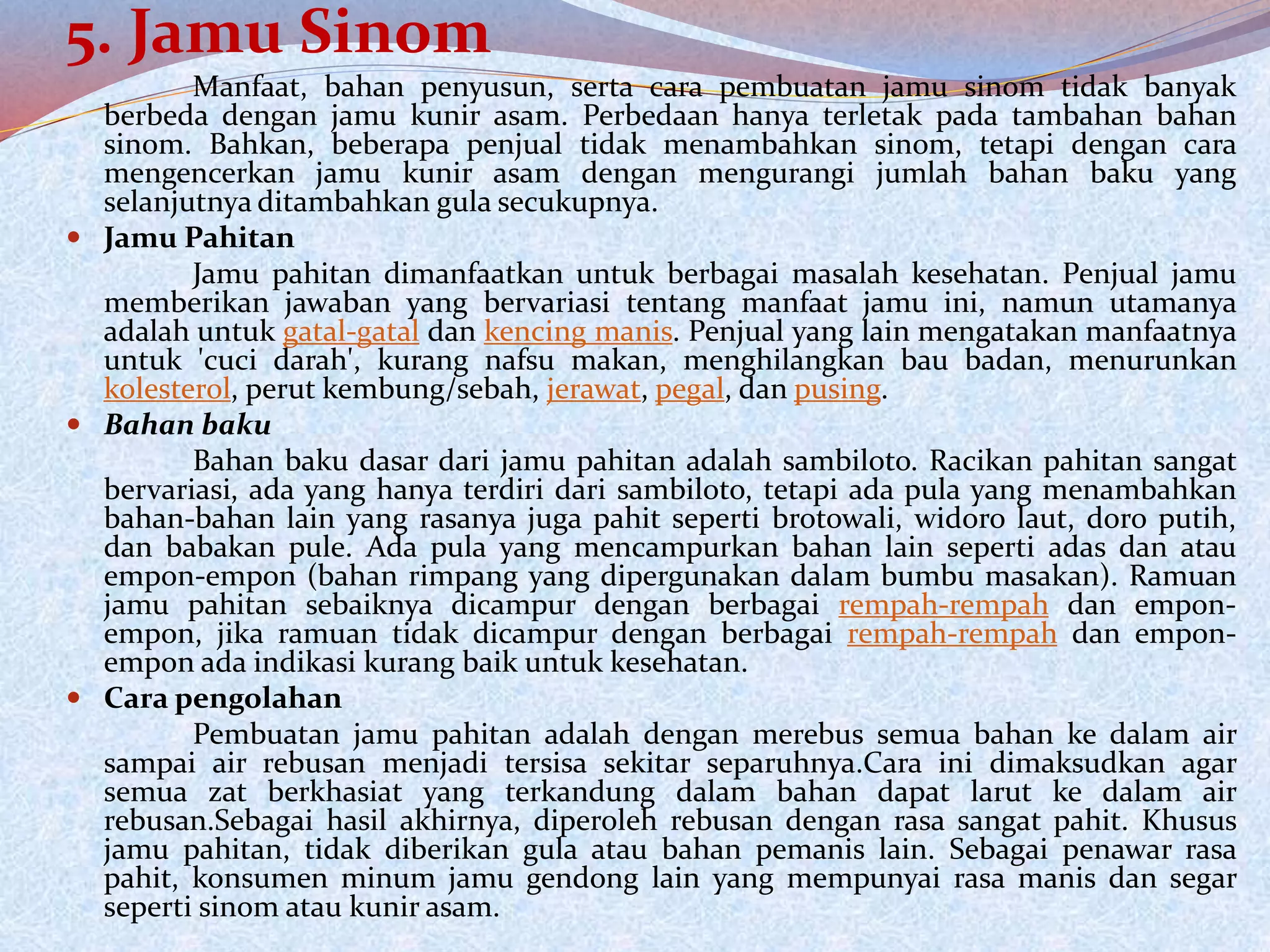 JAMU, OHT, FITOFARMAKA | PPTX