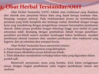 JAMU, OHT, FITOFARMAKA | PPTX