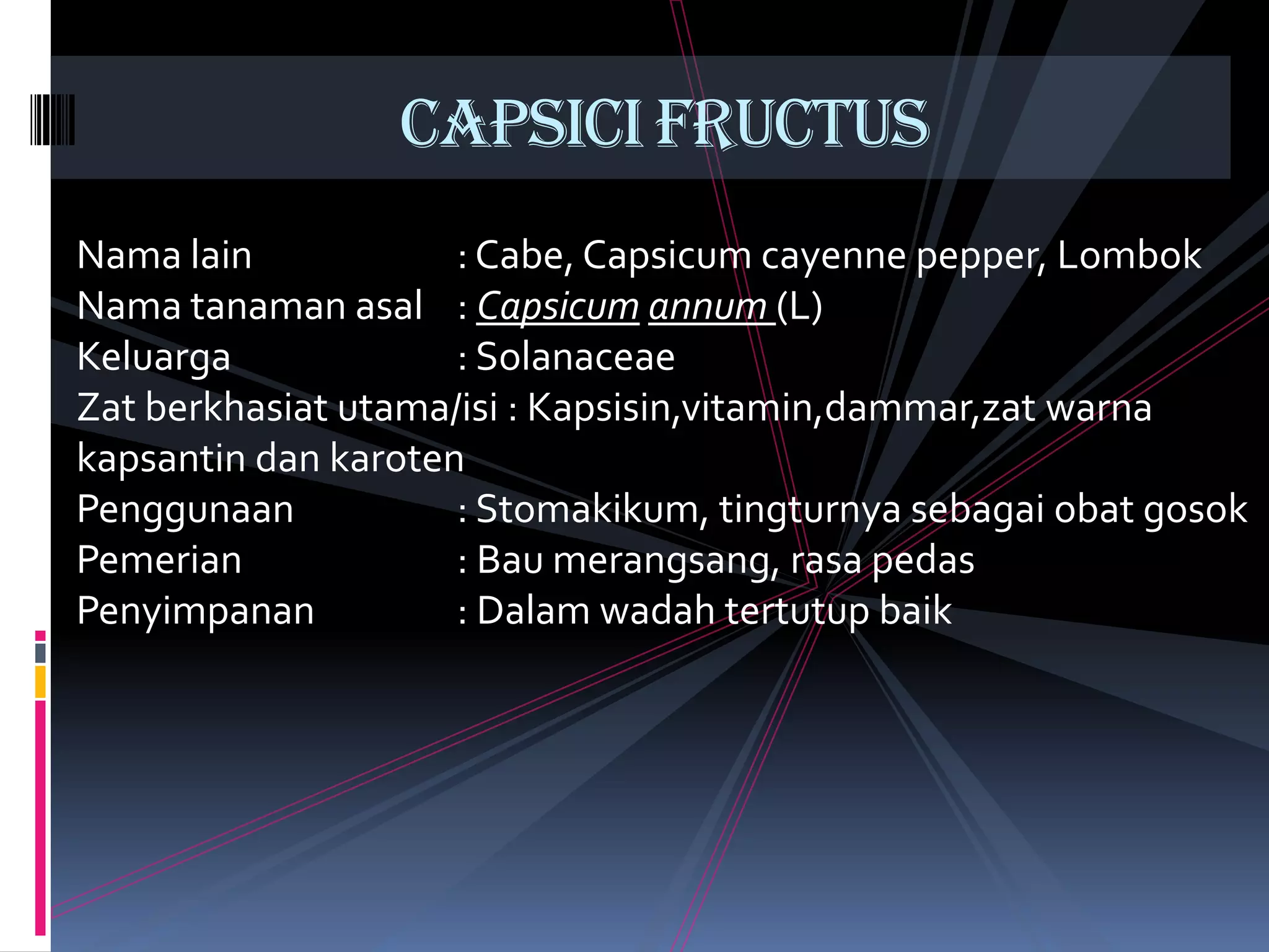 Farmakognosi Fructus | PPTX