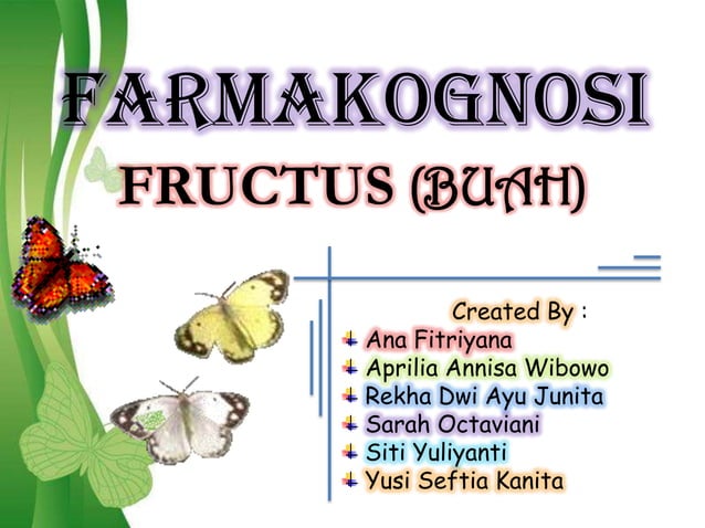 Farmakognosi Fructus | PPTX